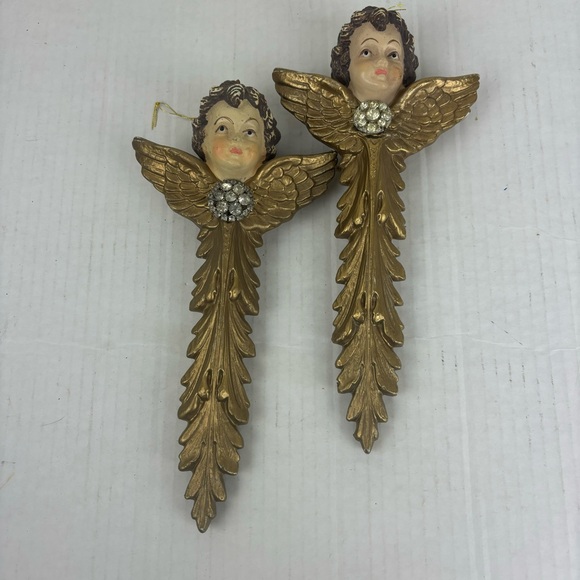 Vintage | Holiday | Vintage Robert Shields Handpainted Angelcherub ...